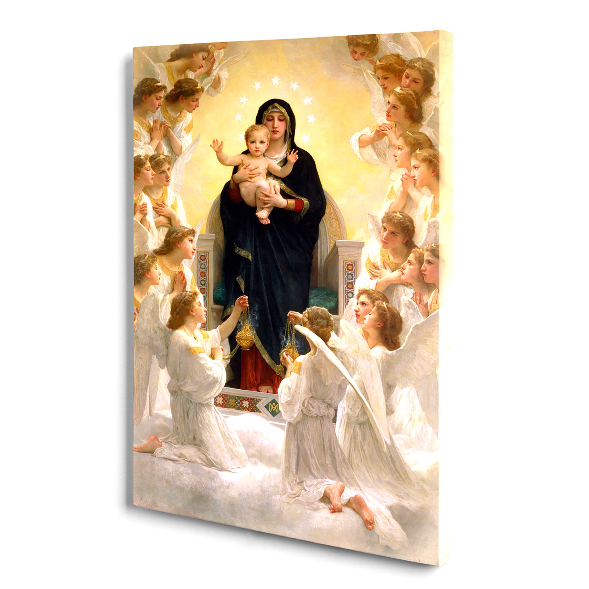 QUEEN OF THE ANGELS GALLERY WRAPPED CANVAS - 5 1/2" X 8 1/2" | EWTN ...