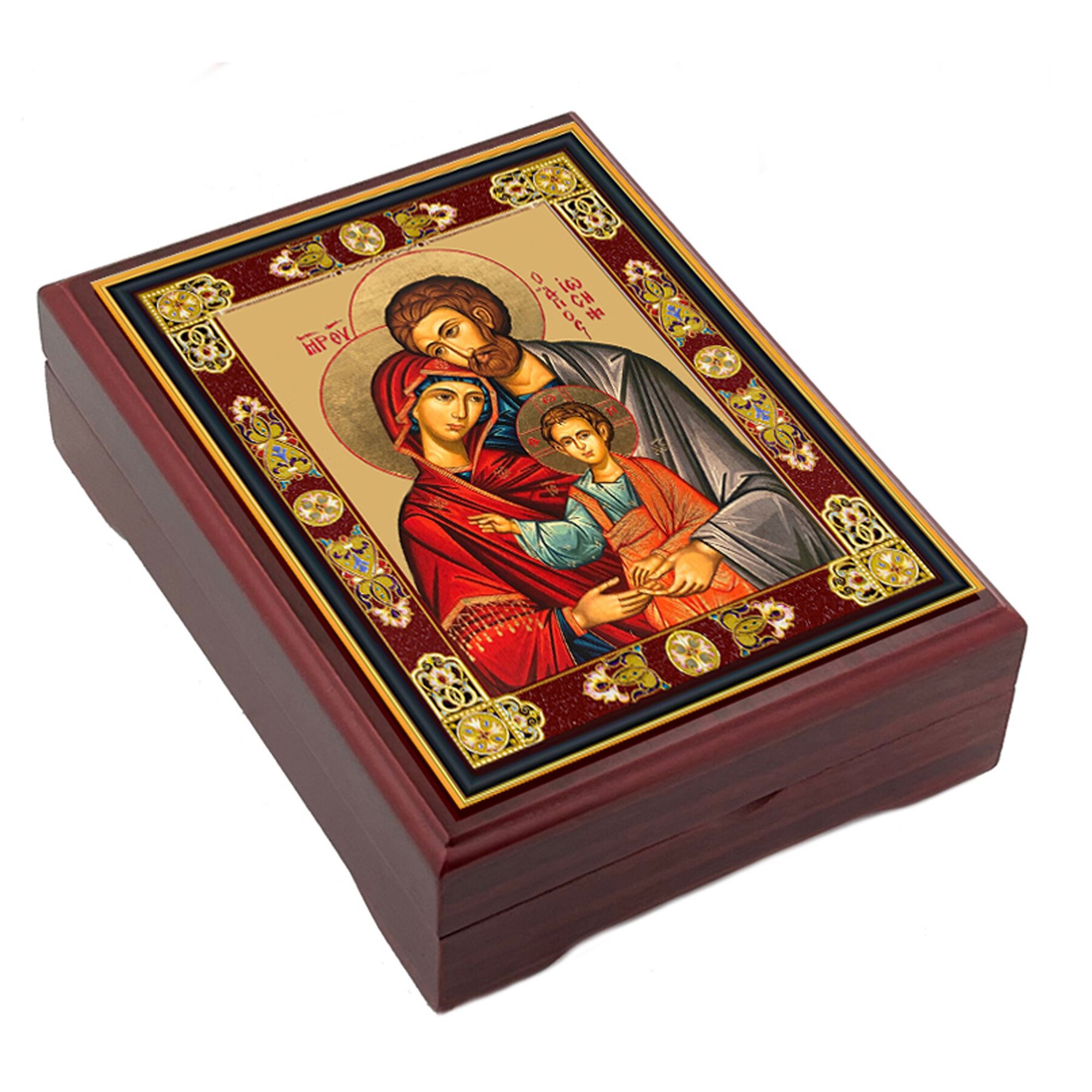 HOLY FAMILY ICON KEEPSAKE BOX | EWTN Religious Catalogue