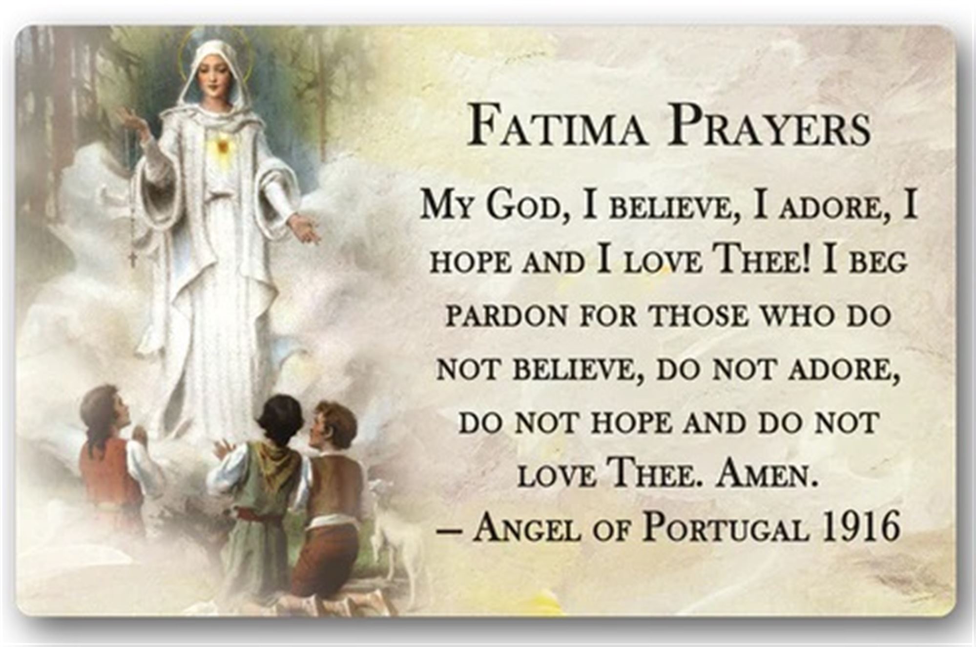 CATHOLIC ID - FATIMA PRAYERS | EWTN Religious Catalogue