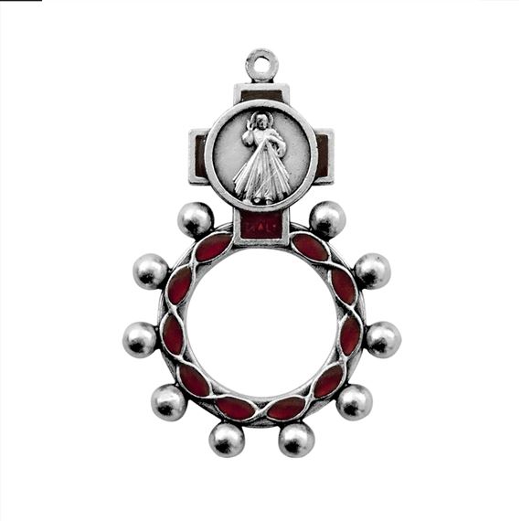 DIVINE MERCY POCKET ROSARY RING | EWTN Religious Catalogue