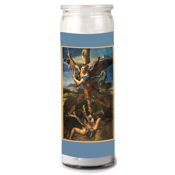 ST. MICHAEL (PRAYER TO ST. MICHAEL THE ARCHANGEL) 3-DAY VOTIVE CANDLE ...