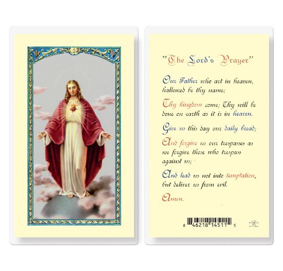 LAMINATED HOLY CARD THE OUR FATHER | EWTN Religious Catalogue