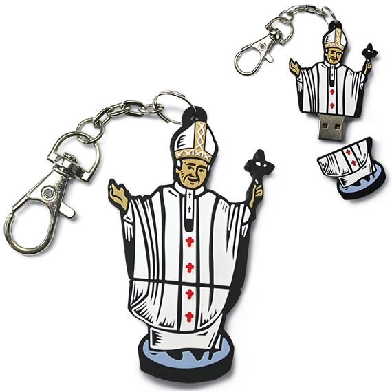 POPE ST. JOHN PAUL II - USB FLASH DRIVE - 8 GB | EWTN Religious Catalogue