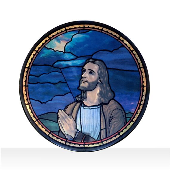 JESUS IN PRAYER STAINED GLASS | EWTN Religious Catalogue