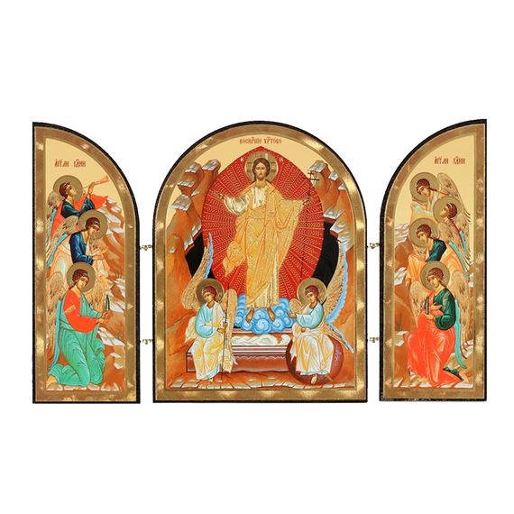 RESURRECTION OF CHRIST ARCHED TRIPTYCH | EWTN Religious Catalogue