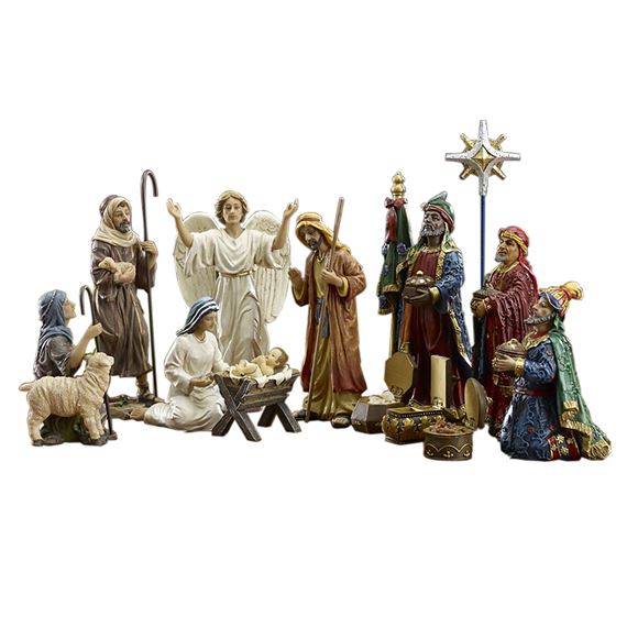 14-PIECE SET - REAL LIFE NATIVITY - 7 INCHES | EWTN Religious Catalogue